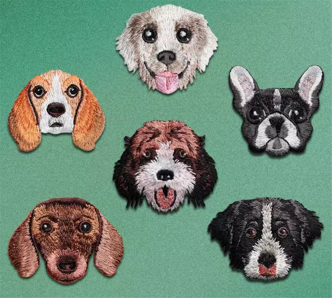 Cute Dog Embroidered Patch,set of Animals Applique for Garment,lovely ...