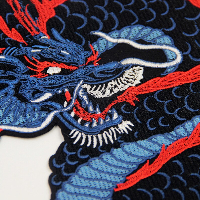 1pc Chinese Dragon Embroidered Patch Dragon Applique for - Etsy