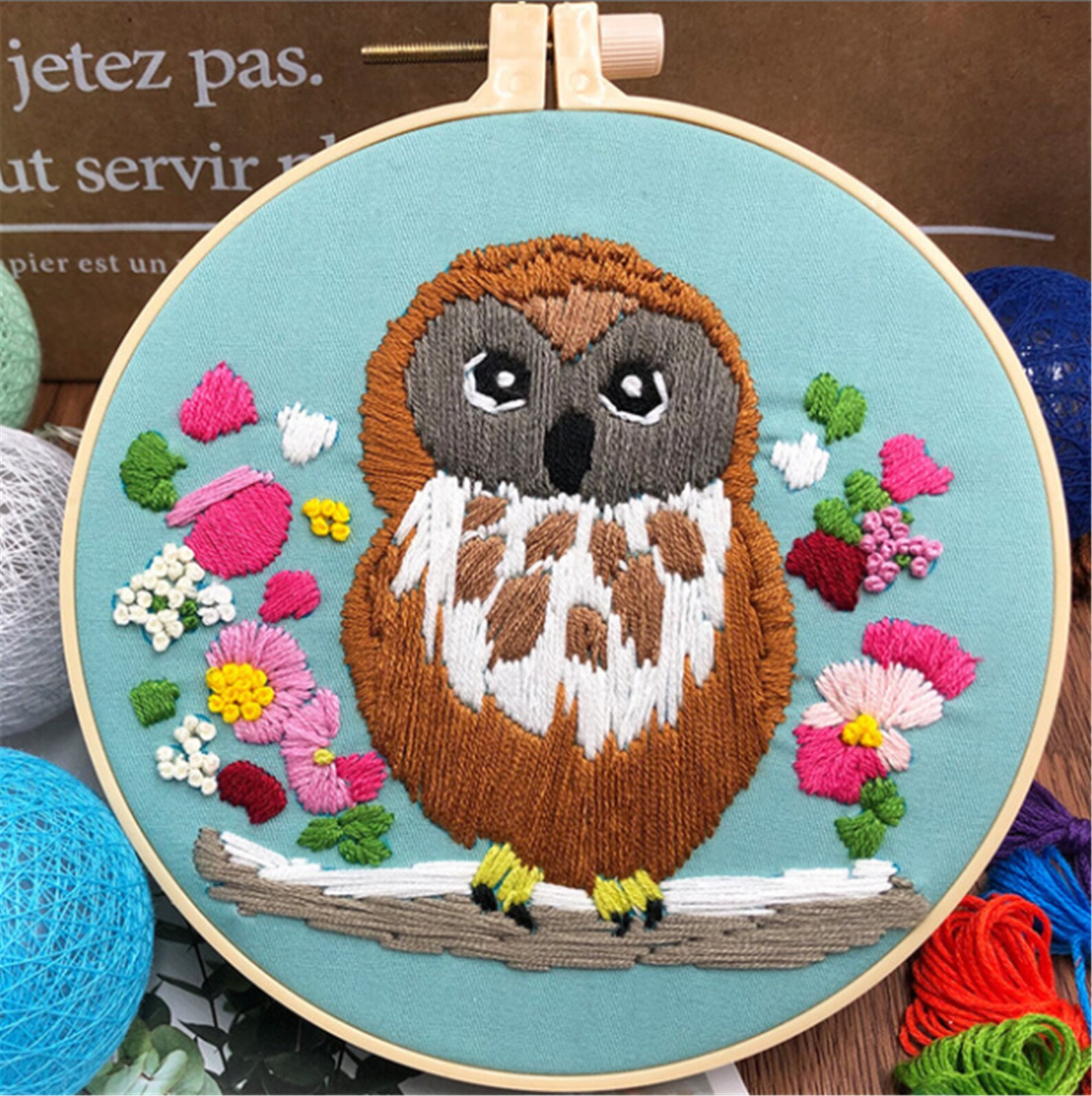 Lovely Cat Embroidery Kit Cartoon Painting Embroidery Kit for - Etsy