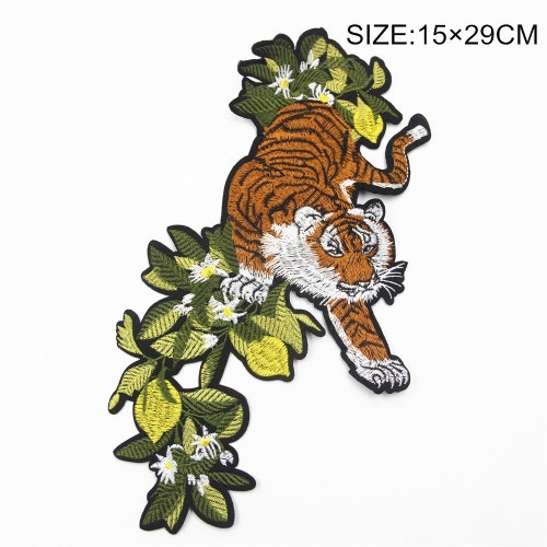 1 Pieces Big Tiger Embroidered Patch Tiger Applique for - Etsy