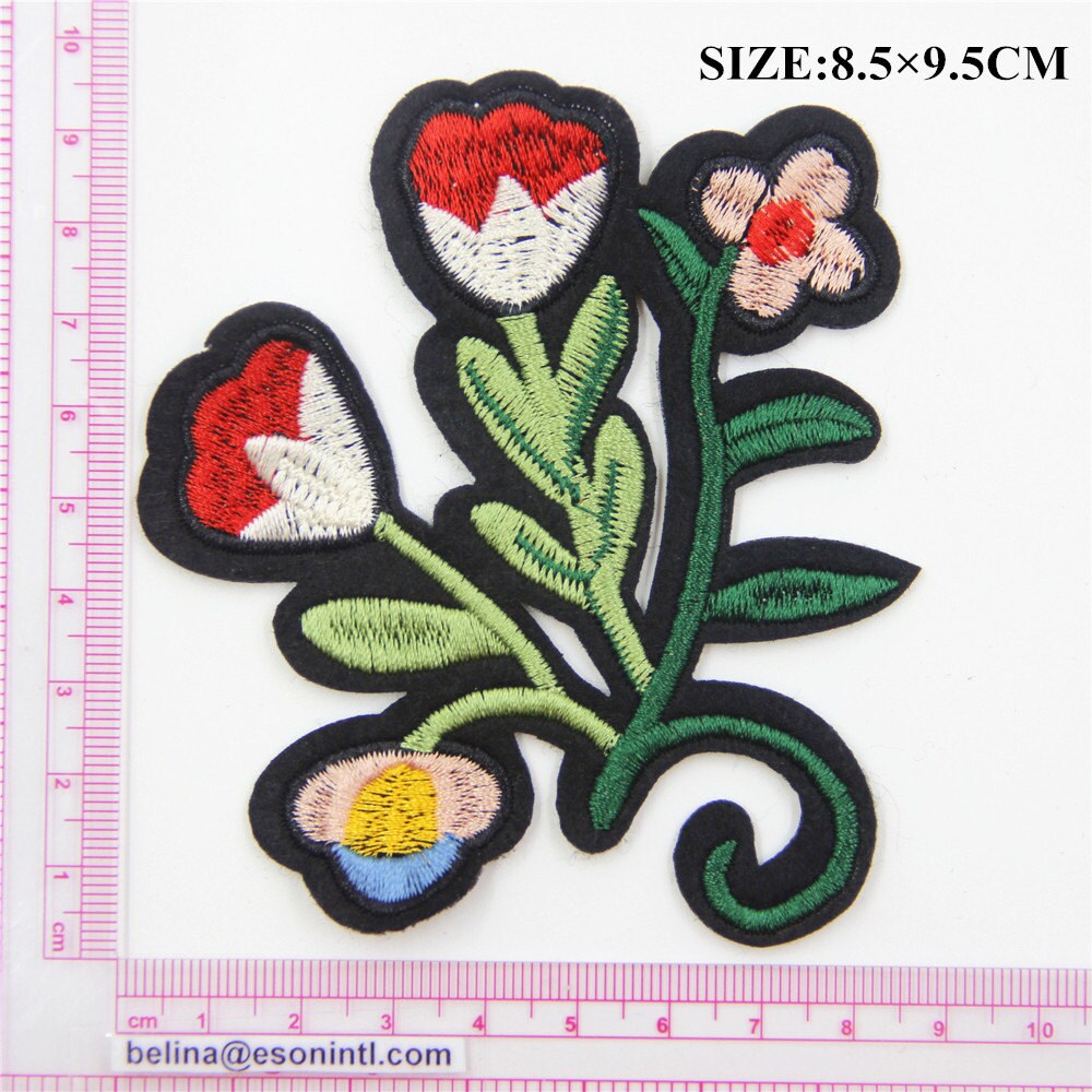 A Set of Embroidered Patch applique for Garmentflower | Etsy