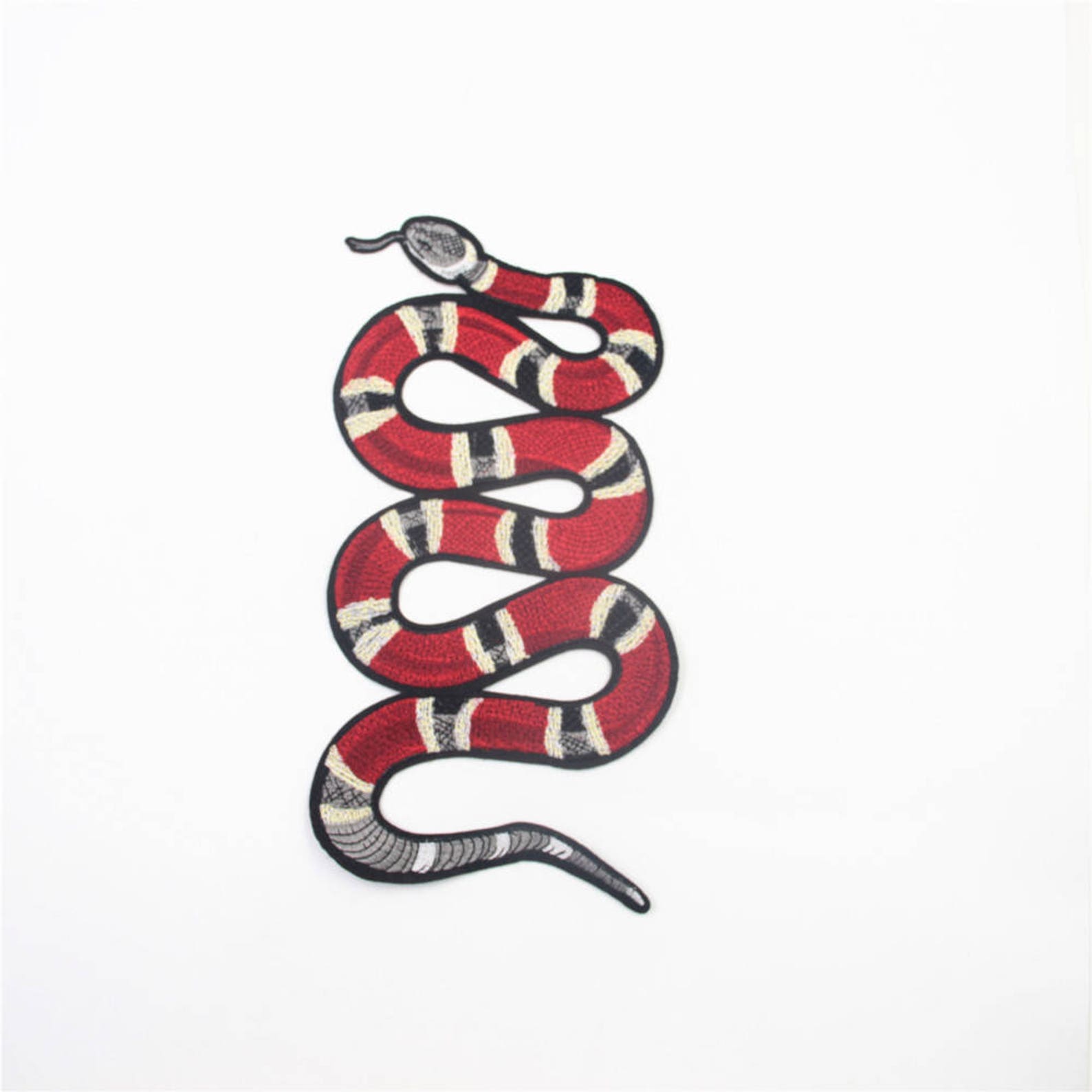 Big Snake Patch5.910.6 Inches Embroidery Patch Embroidery | Etsy