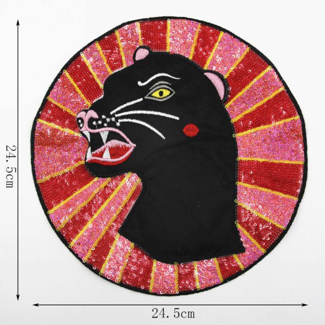Panther Embroidered Applique Patch ,iron on Patch,sequin Panther ...