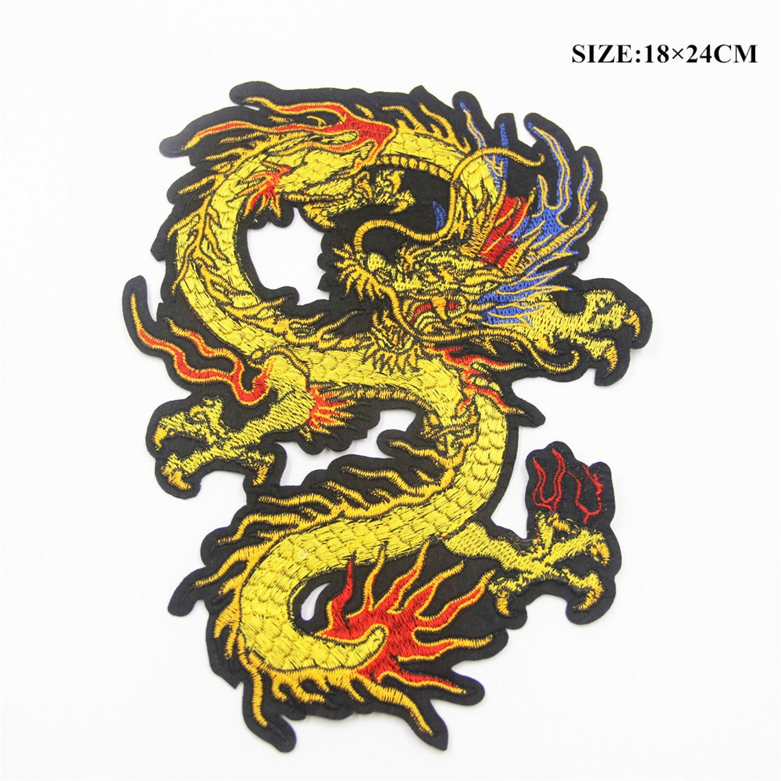 1 Piece Chinese Dragon Embroidered Patch Dragon Applique for - Etsy