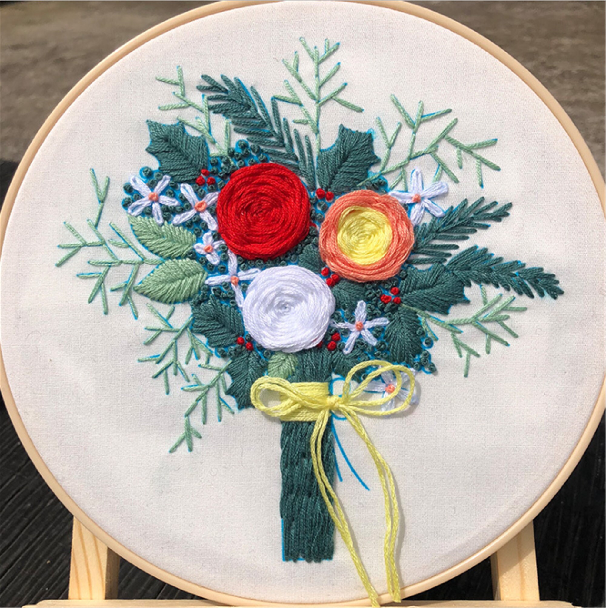 Beginner DIY Embroidery Kit Modern Scenery Embroidery Kit - Etsy