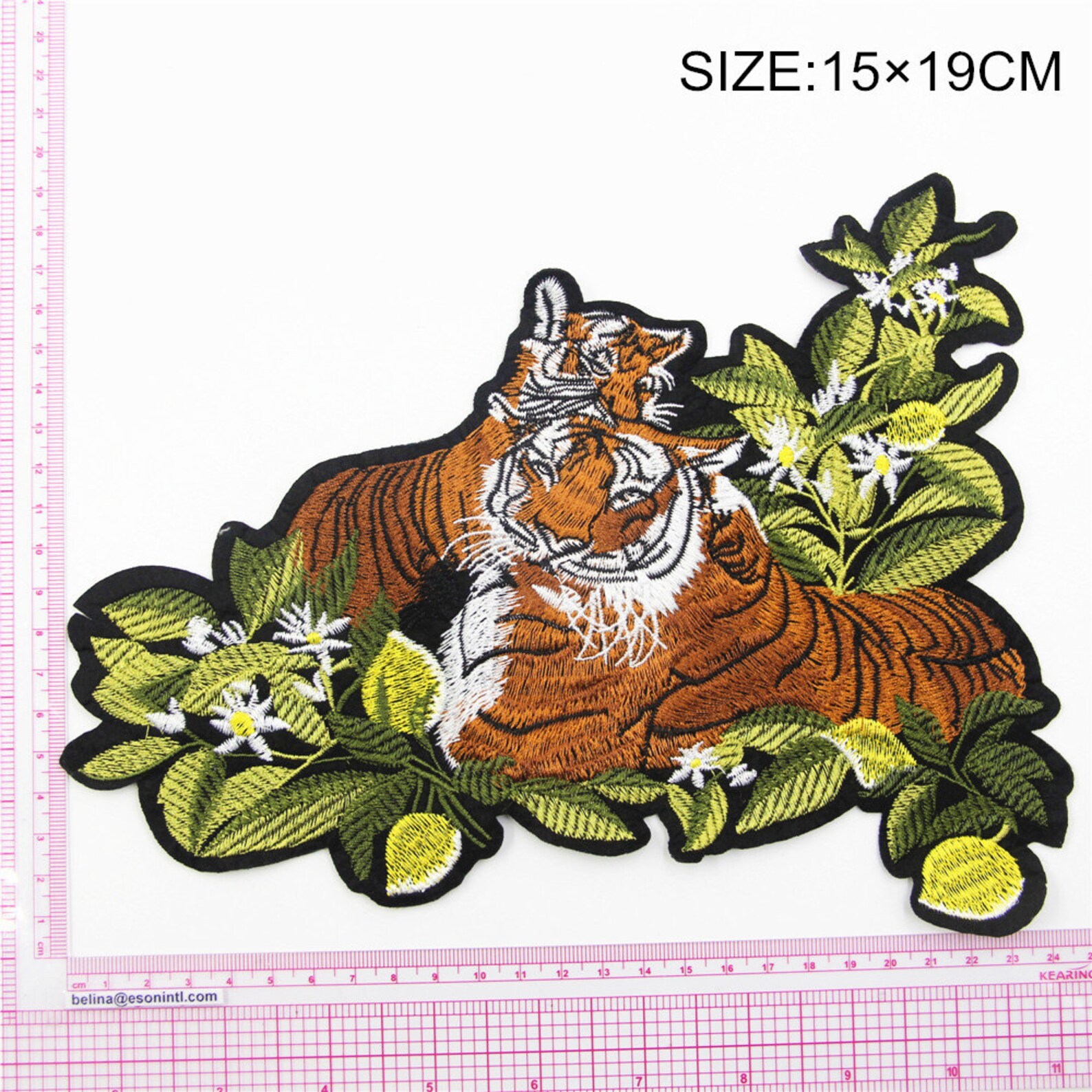 A Set of Tiger Embroidered Patch 2 Pcs Tiger Applique for - Etsy