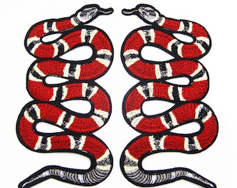 2pcs Snake Patch ,big Snake and Small Snake Patch, A Set of Embroidery ...
