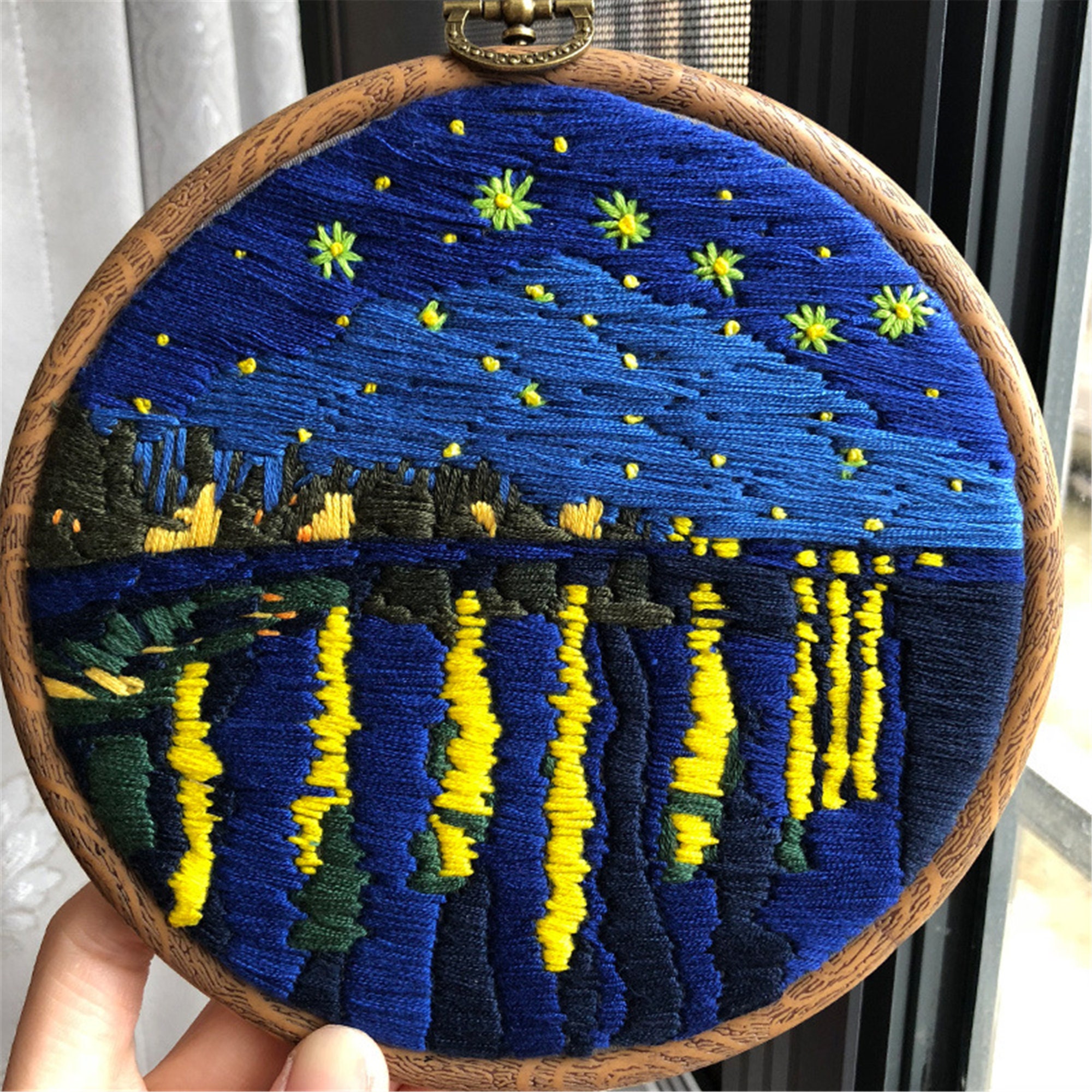 Van Gogh Painting Embroidery Kit for Beginner Modern - Etsy