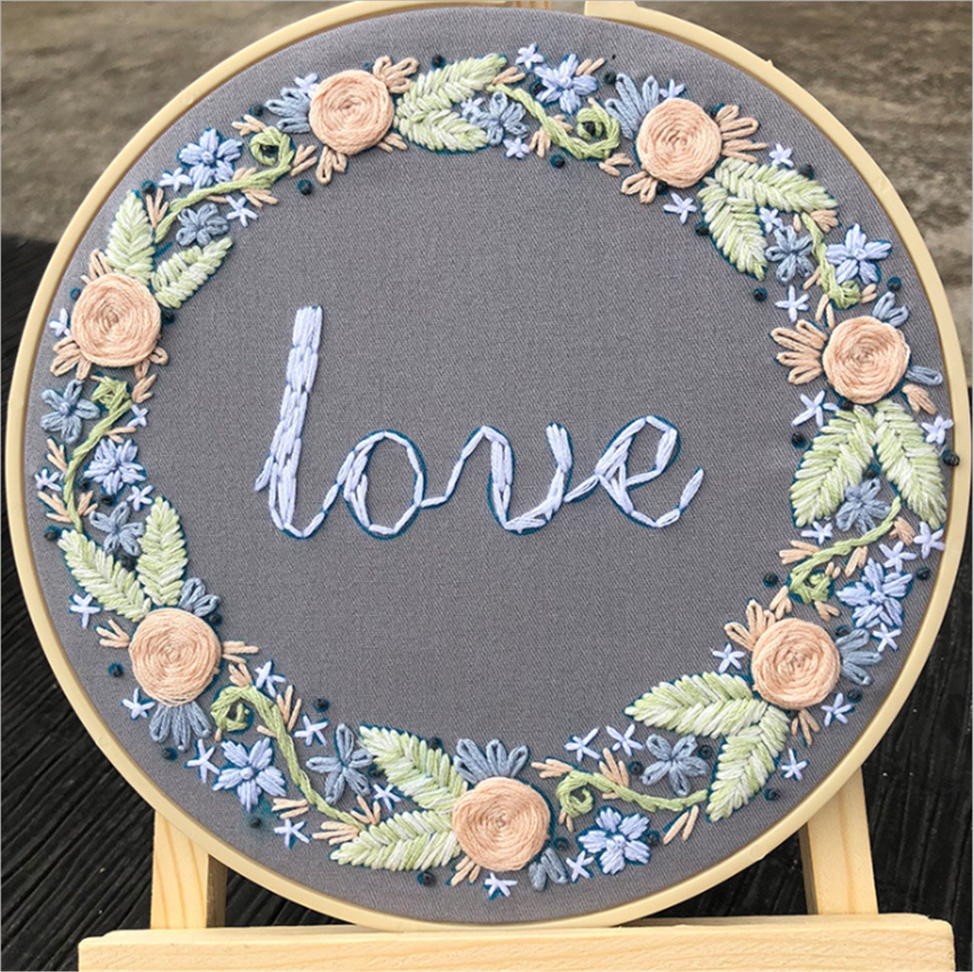 Beginner DIY Embroidery Kit Modern Scenery Embroidery Kit - Etsy