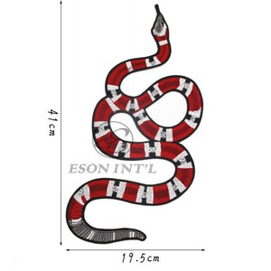 Snake Patch,embroidery Big Snake Patch, Fashion Snake Applique,fabric ...