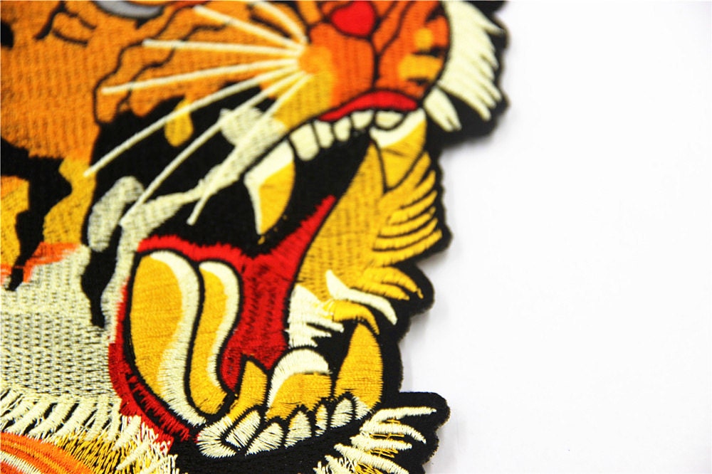 1 Pieces Big Tiger Embroidered Applique Patch tiger Applique | Etsy