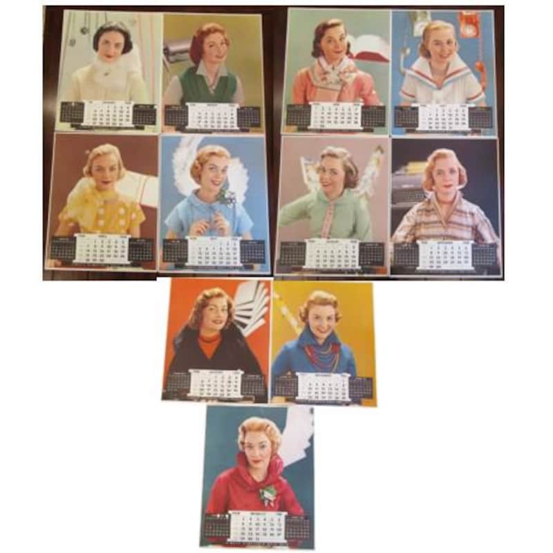 1958 Calendar - Etsy