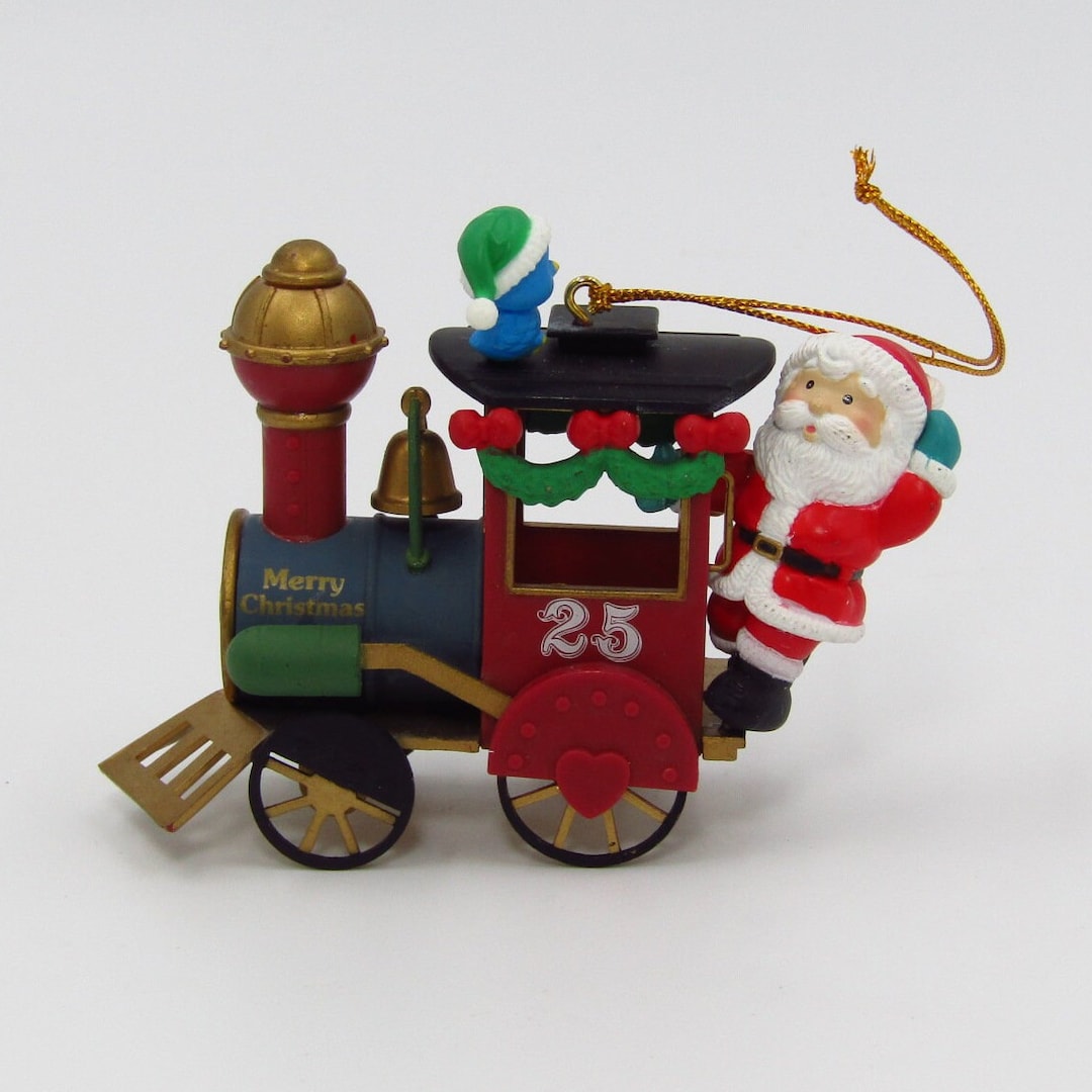 Christmas Train Engine Ornament Santa Toyland Express North Pole ...