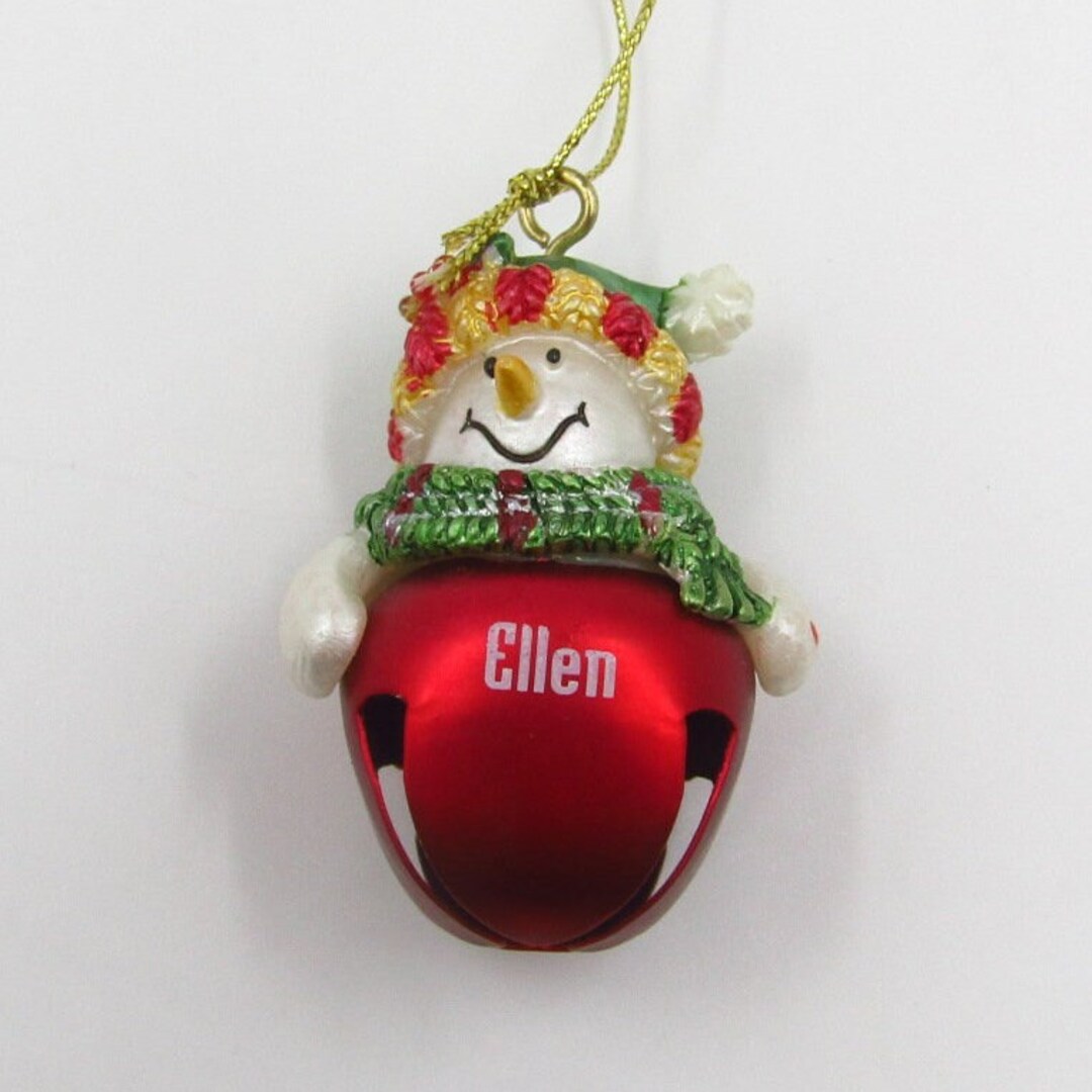 Christmas Ornament for Ellen Personalized Girls Name Jingle Bell ...