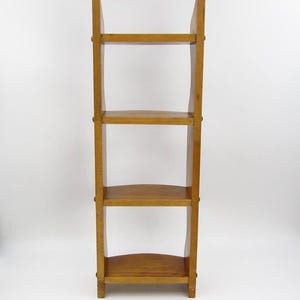 Small Wood Shelf 4 Tier Free-standing or Wall Mount Countertop Desktop ...