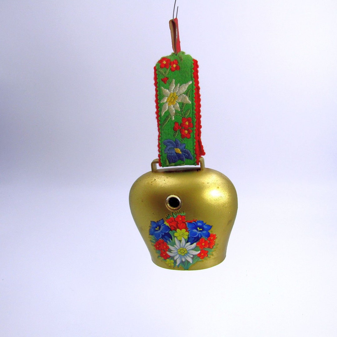 Musical Cow Bell Souvenir With View Finder Pictures Plays Brahms ...