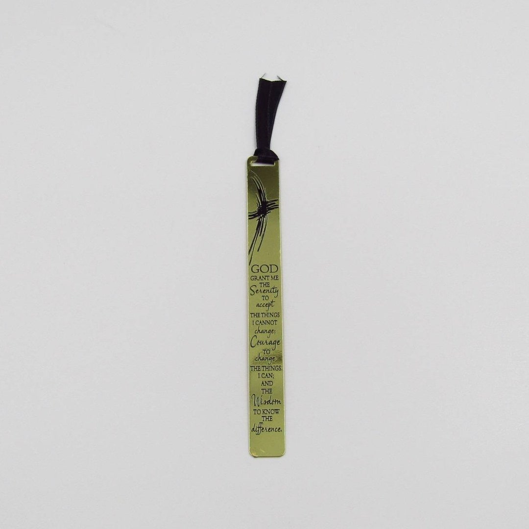 Christian Bible Bookmark Metal Serenity Prayer Missal Marker Page ...