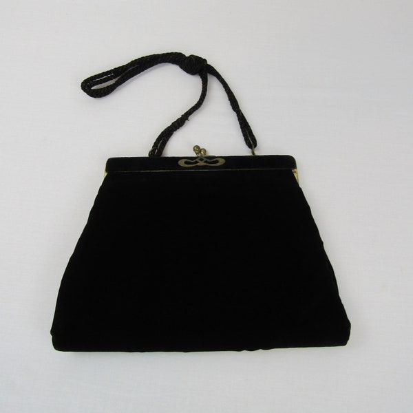 Black Velvet Purse - Etsy
