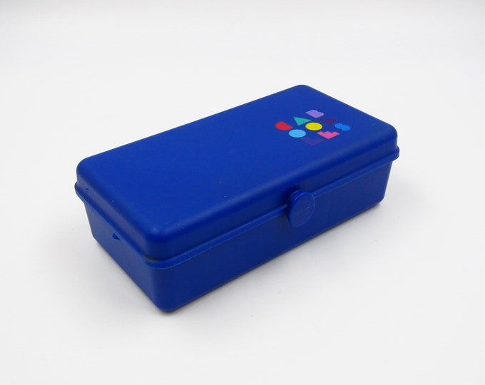 Vintage Small Caboodle Blue Plastic Travel Makeup Jewelry Case for Kids ...