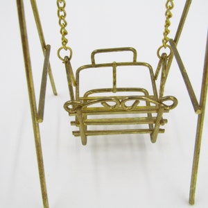 Vintage Miniature Doll House Baby Swing Childs Bedroom Nursery ...