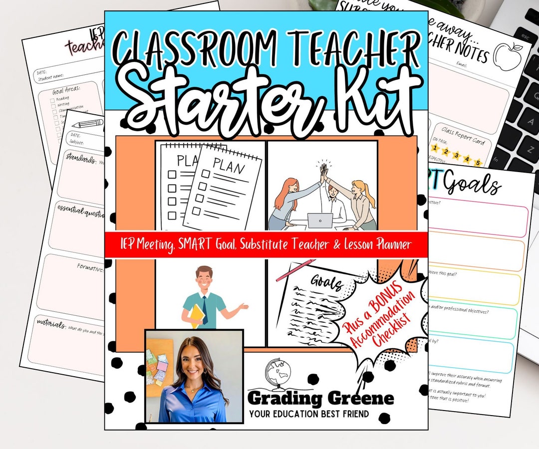 Classroom Teacher Starter Kit, IEP Planner, Lesson Plan Template ...