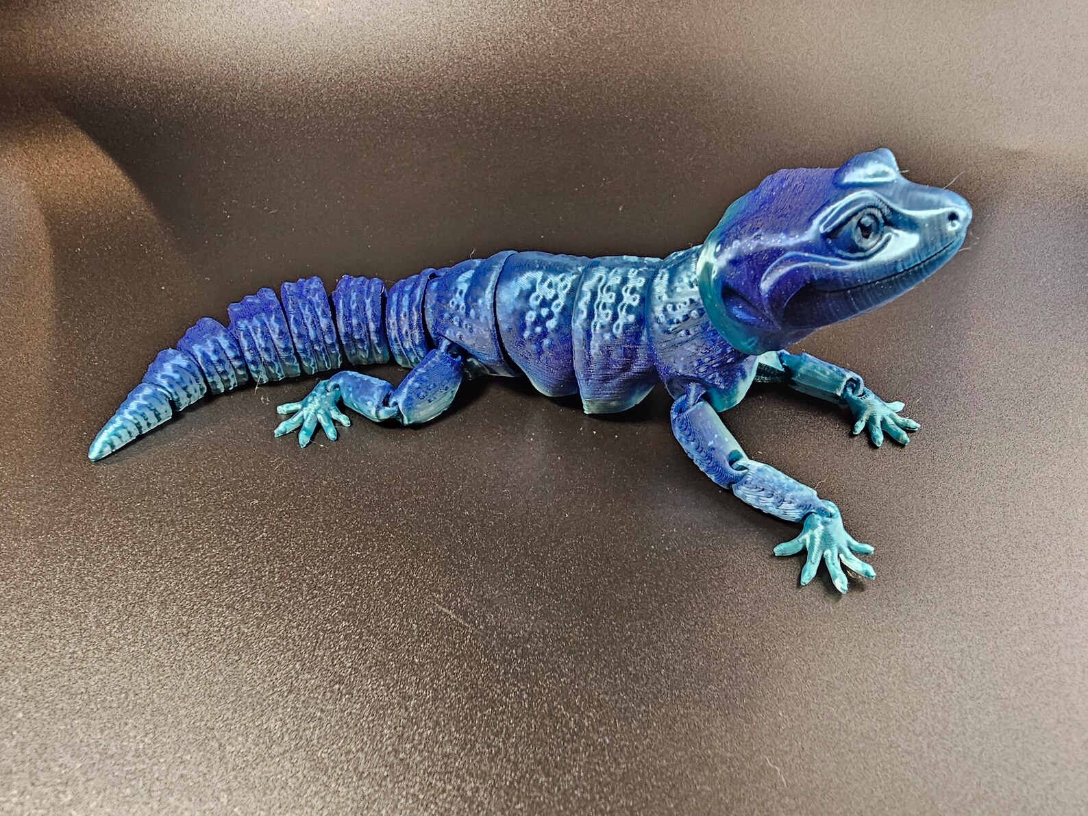 3D Printed Articulated Leopard Gecko, Moveable Limbs, Custom Colors ...