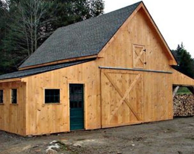 21 Layouts of Small Pole-barn Plans With Lofts - Etsy Canada