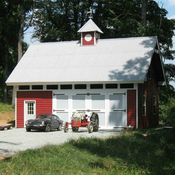Pole Barn Garage Plans - Etsy