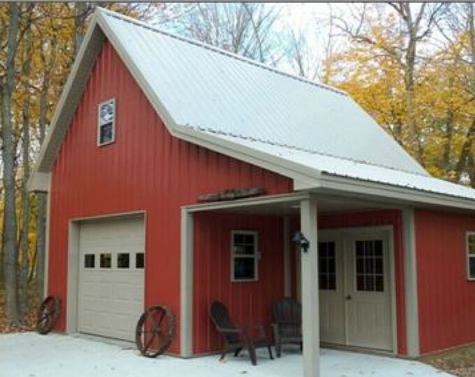 21 Layouts of Small Pole-barn Plans With Lofts - Etsy Canada