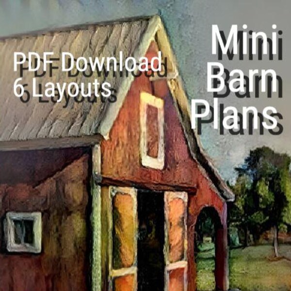 Mini Barn Plans - Etsy