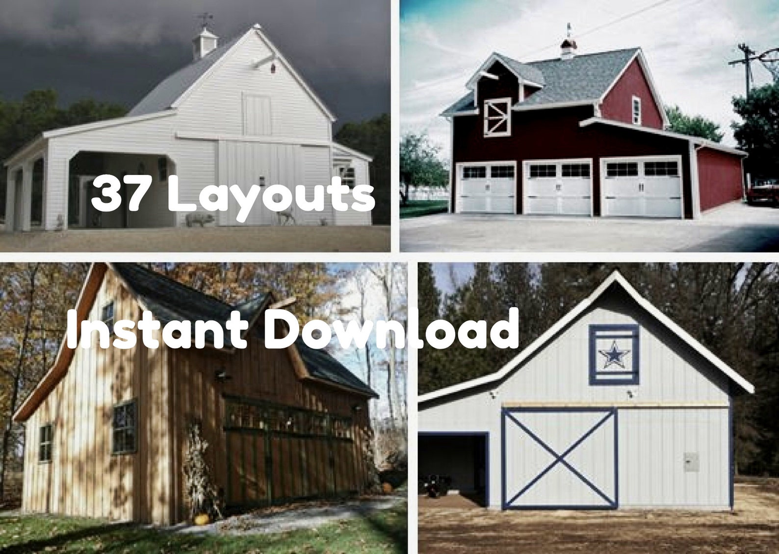 Backyard Barn Plans - 37 Layouts - Lofts - Practical Pole-barn ...