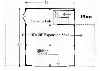 Expandable Barn Plans - 38 Layouts - Lofts - Economical Pole-barn Construction - PDF Instant ...
