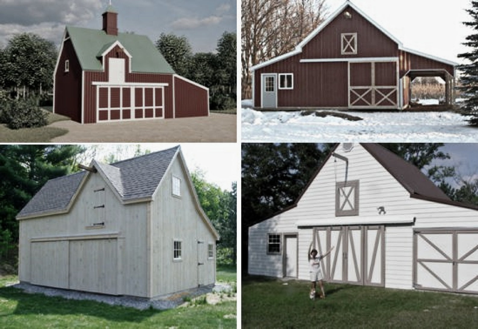 Small Barn Plans - 37 Layouts - Lofts - Practical Pole-barn ...