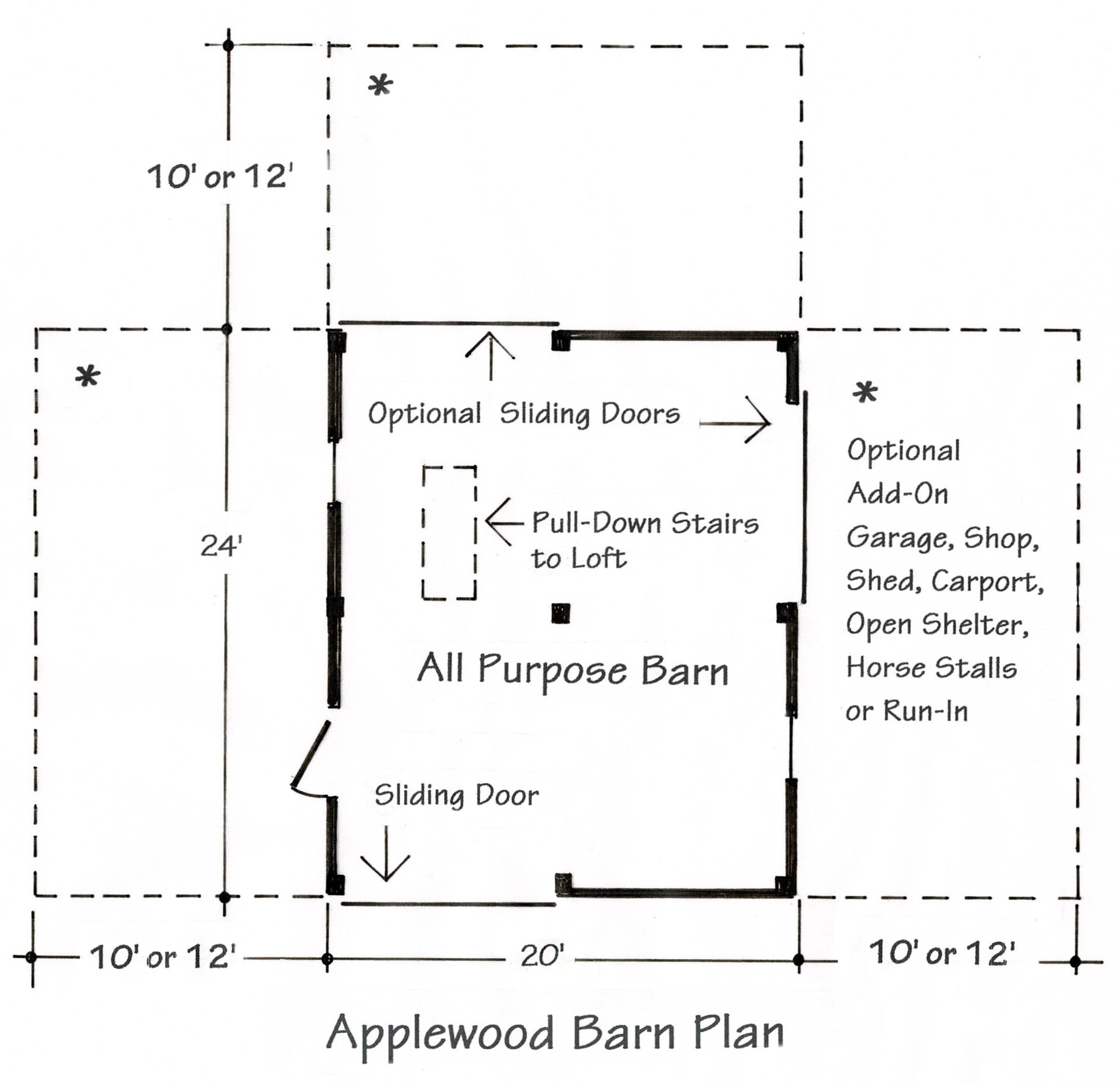 Small Barn PDF Plans - Lofts - Instant Download - 45 Layouts ...