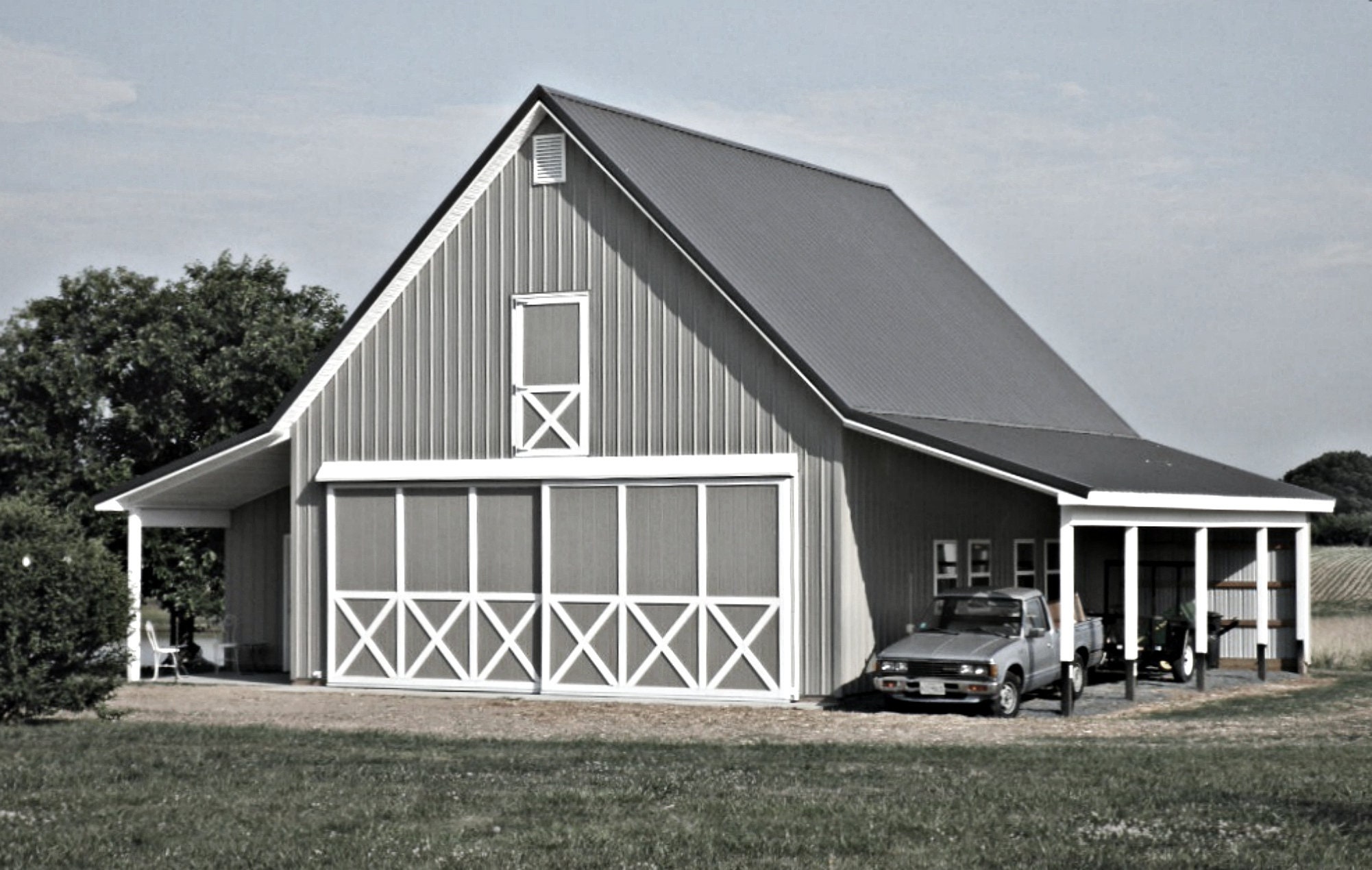3 Ashville Pole-frame Barn & Garage Plans Three Different Layouts ...