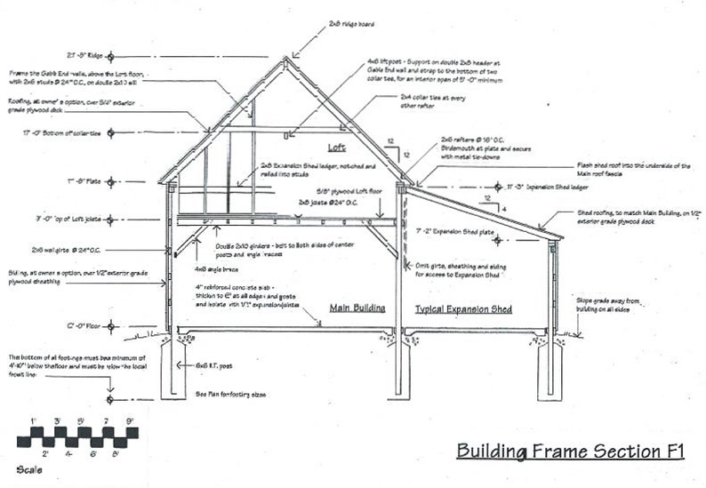Workshop Plans - 57 Layouts - Studio Plans - Economical Pole-barn Construction - Lofts - PDF ...