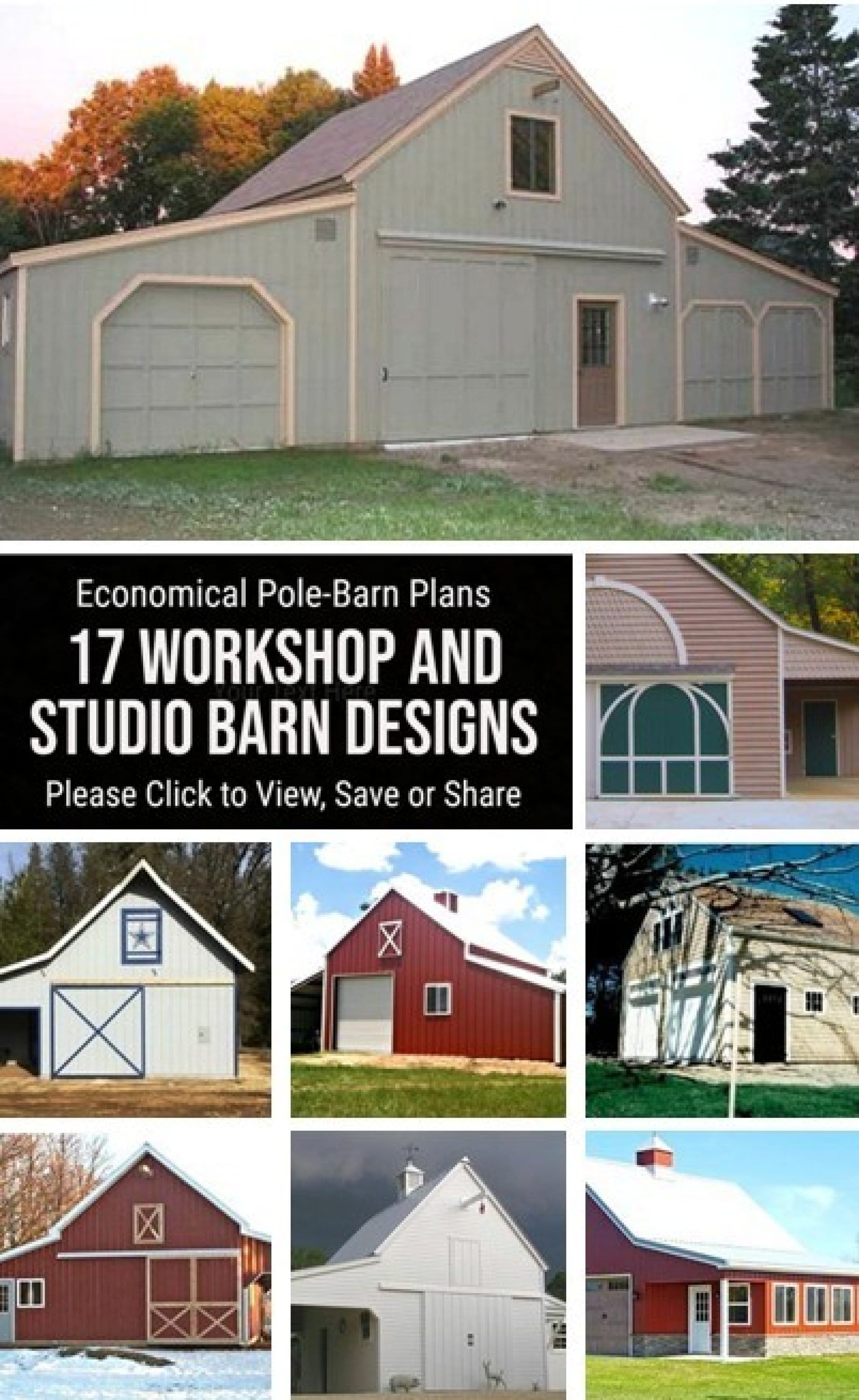 Floor Plans Pole Barn Workshop 17 Workshop And Studio Designs