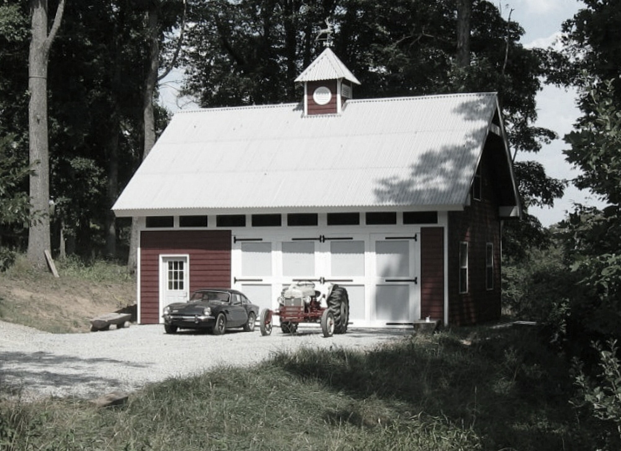 Woodberry Backyard Car Barn Complete Pole-barn Construction Plans - Etsy