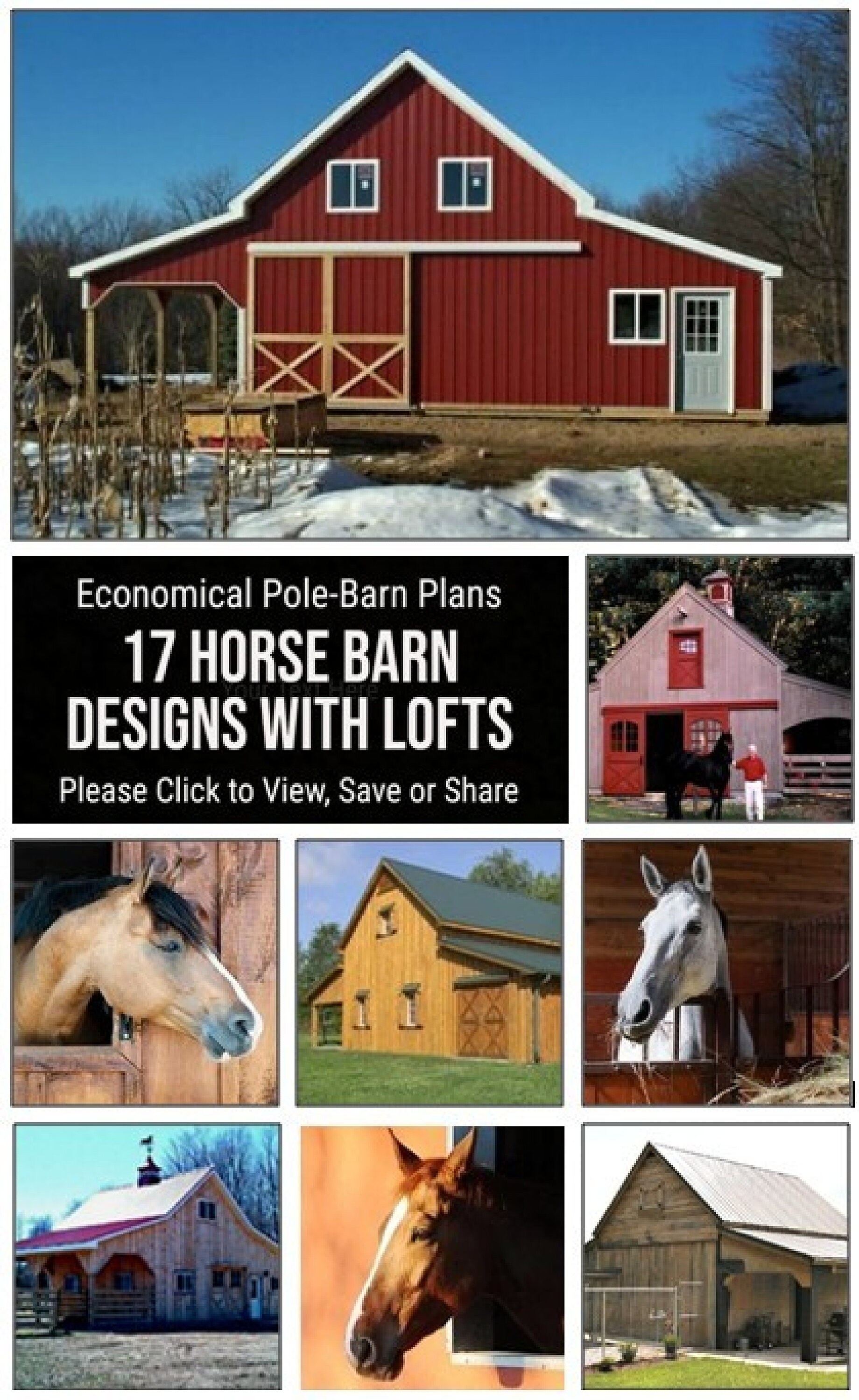 Small Horse Barn Plans