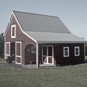 PDF Cold Spring Barn Plans With Loft, Garage & Shed Plans- Economical ...