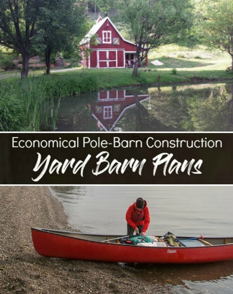 20 Small Barn Plans – Pole-barn Construction Blueprints - Etsy