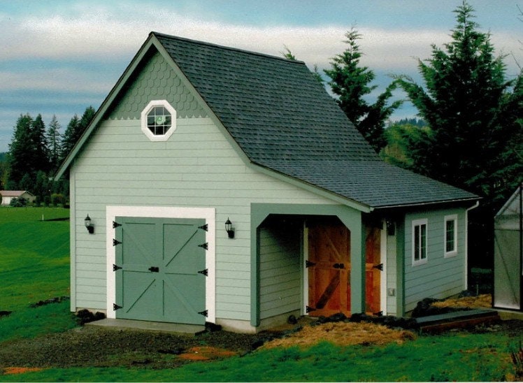 Studio Barn Plans - 20 Layouts, Economical Pole-barn Construction (PDF ...