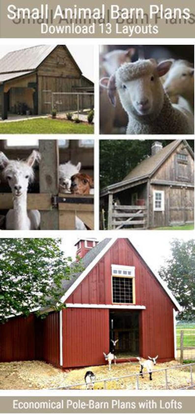 Small Animal Barn Plans With Hay Lofts - Economical Pole-barn ...