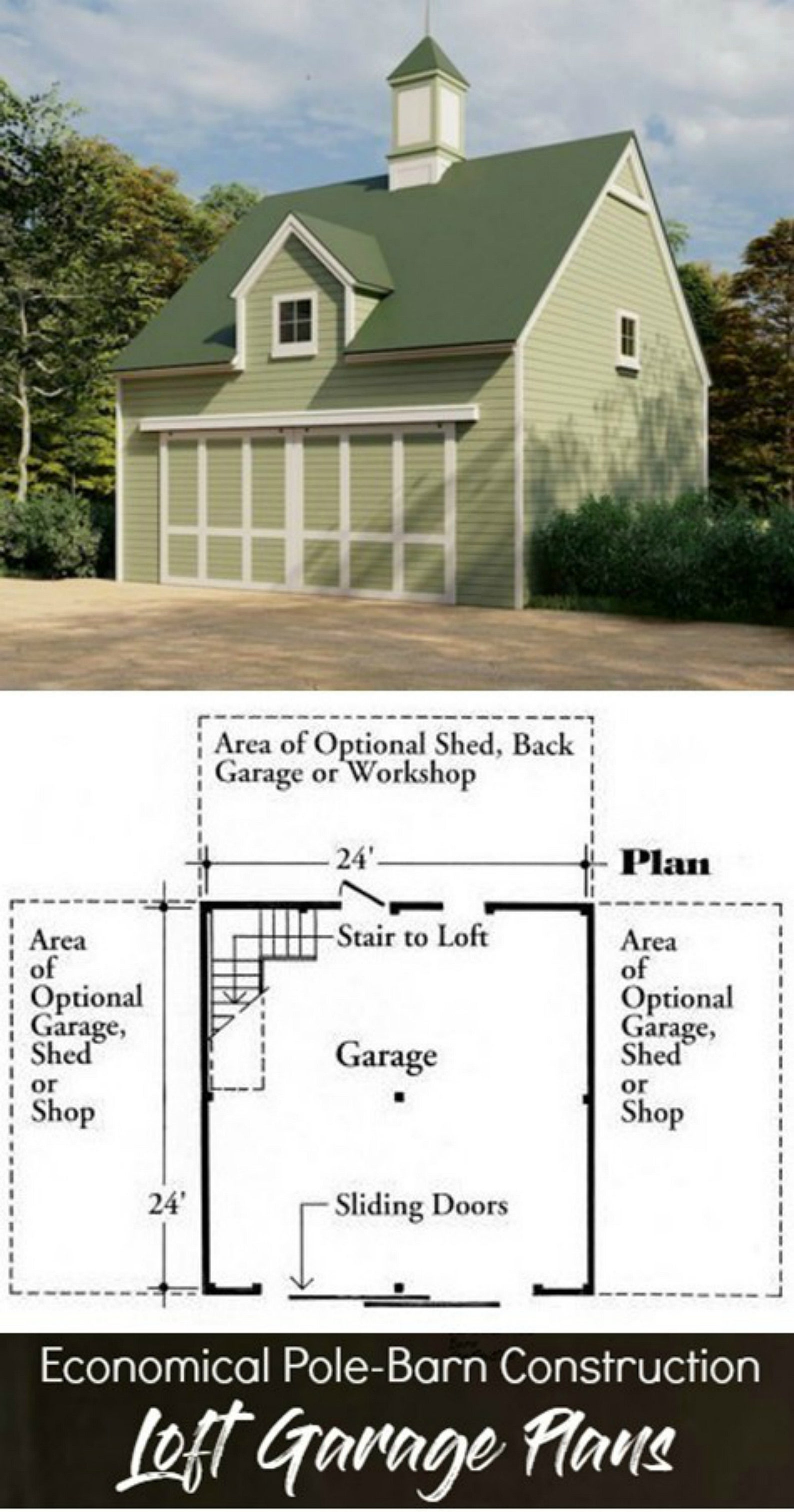 16 Car Barn Designs With Lofts Sixteen Different Layouts - Etsy