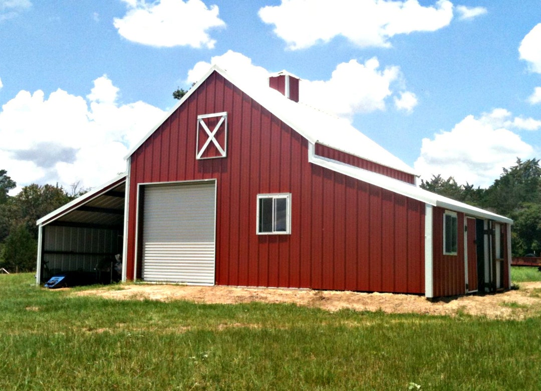 Small Barn Designs - 41 Layouts - Lofts - Complete Pole-barn Building ...