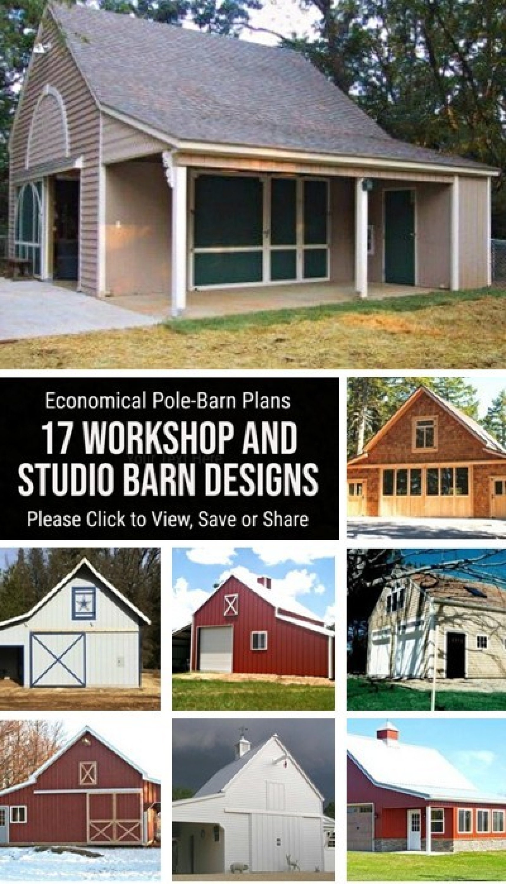 17 Workshop and Studio Barn Designs Seventeen Optional | Etsy
