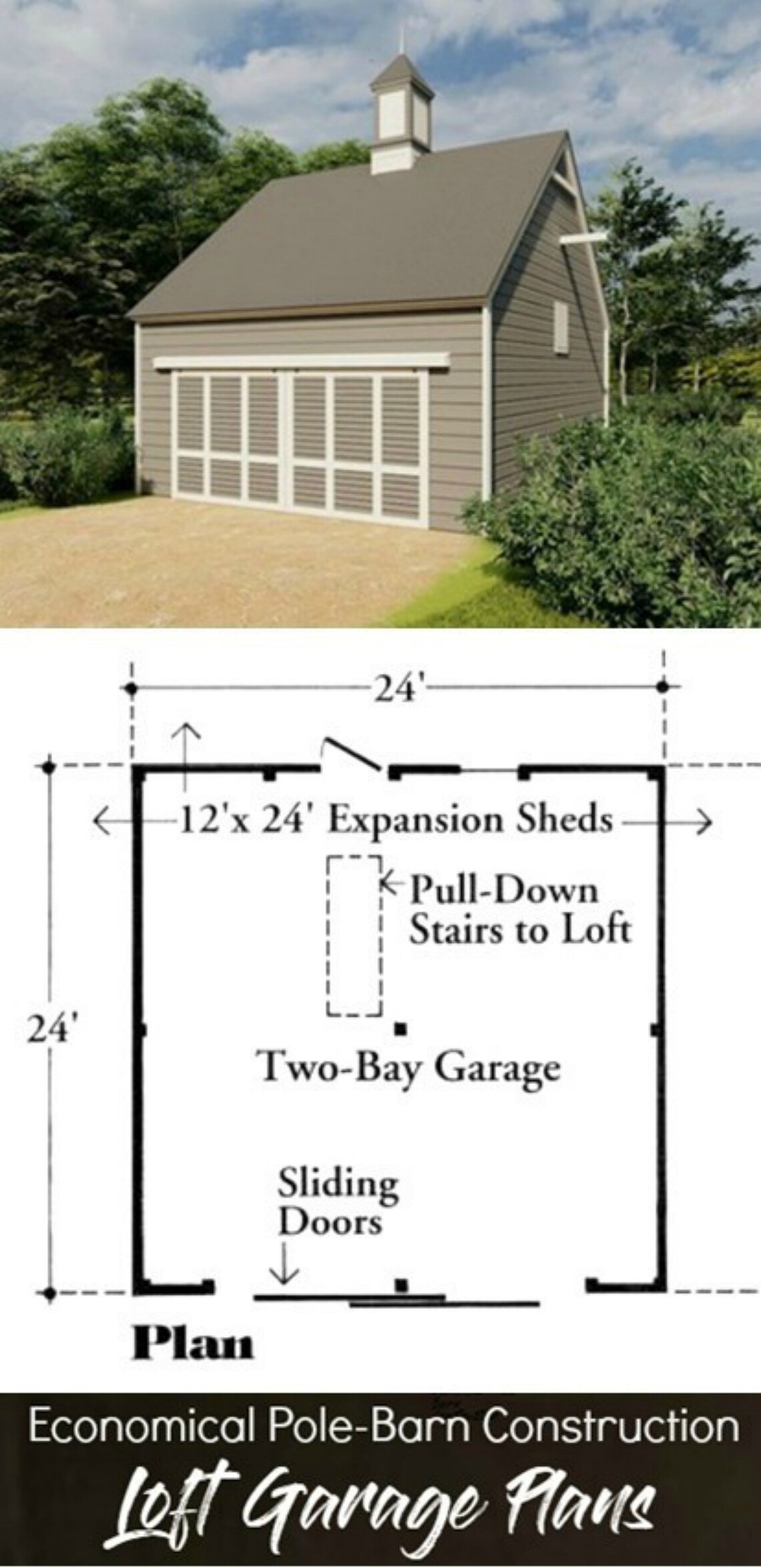 16 Car Barn Designs With Lofts Sixteen Different Layouts - Etsy