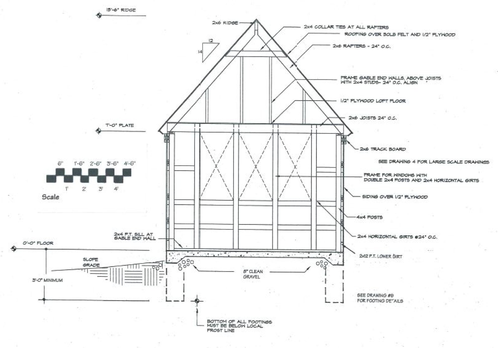 Post-frame (pole-barn) Shed Plans - 3 Designs - PDF Instant Download ...