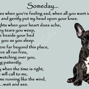 French Bulldog Frenchie Dog Pet Loss Memorial Rainbow Bridge - Etsy