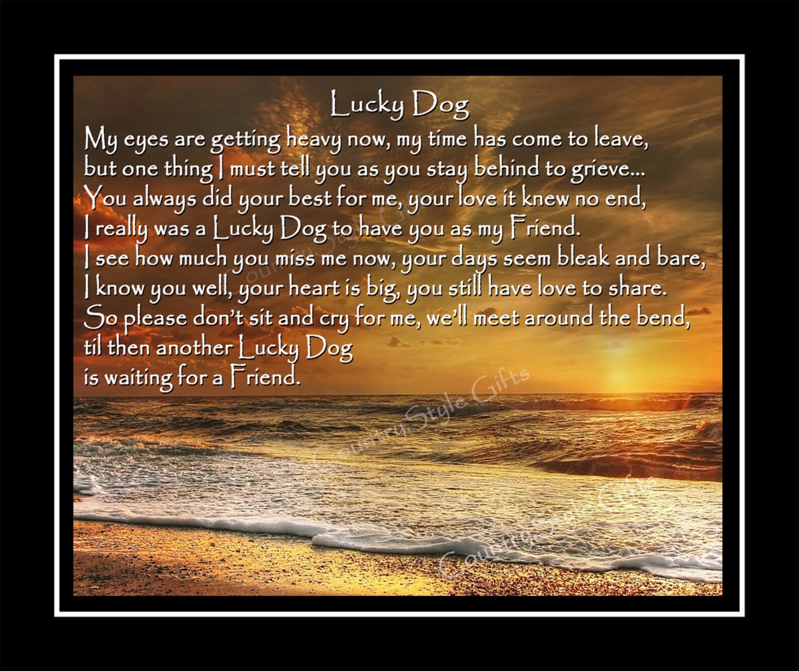 Pet Dog Memorial Rainbow Bridge 'someday' Sympathy Keepsake Gift - Etsy